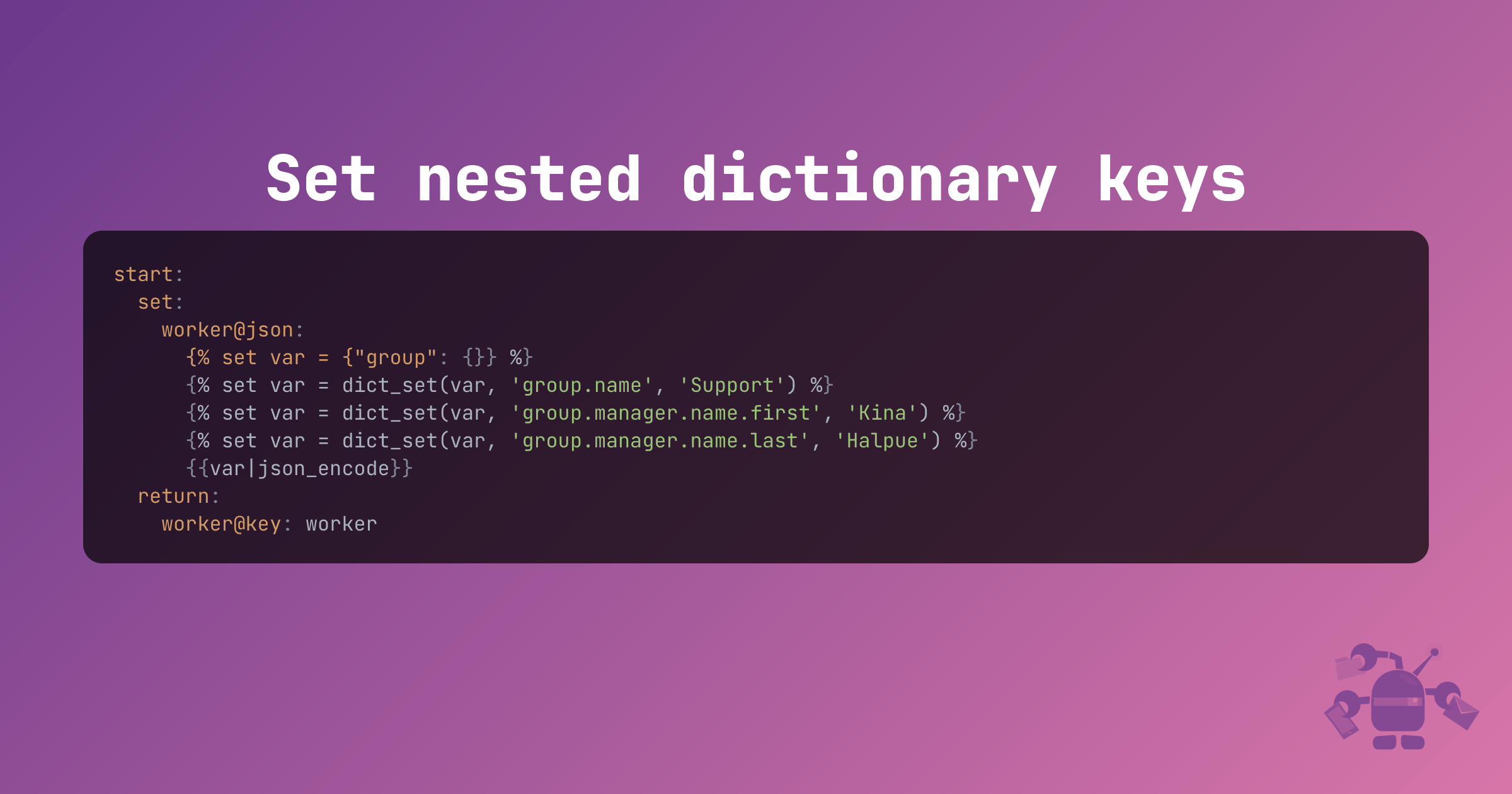 Set nested dictionary keys - Cerb